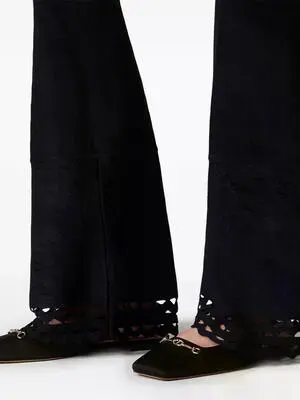 TWINSET Geometric-pattern Flared Trousers