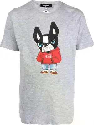 Dsquared2 Cartoon Short-sleeve T-shirt - Grey