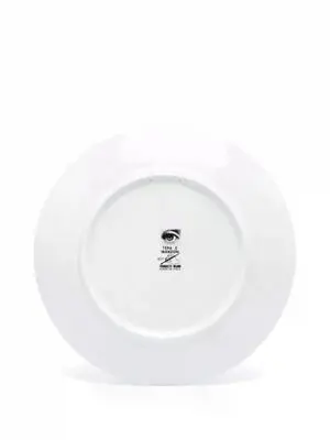 FORNASETTI Face Print Plate - Black