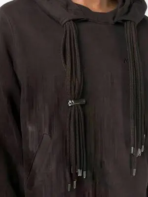 AMBUSH Drawstring Cotton Hoodie - Brown