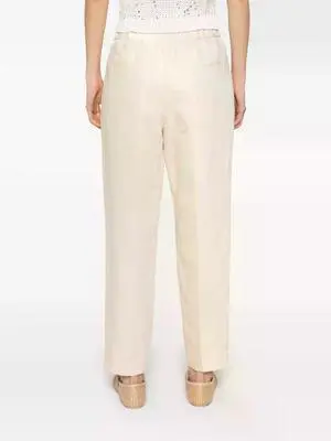 Peserico Interlock-twill Trousers - Neutrals