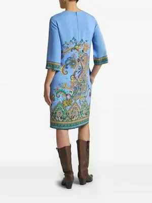 Etro Floral Paisley Print Knee-length Dress
