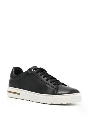BIRKENSTOCK Low Top Leather Sneakers - Black