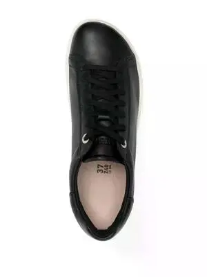 BIRKENSTOCK Low Top Leather Sneakers - Black