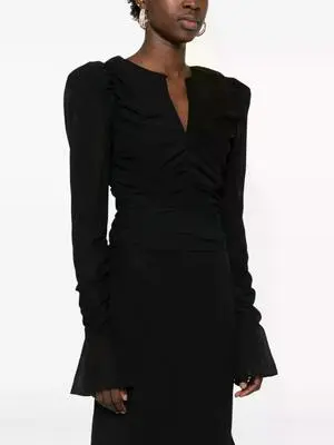 ROTATE BY BIRGER CHRISTENSEN Chiffon Long-sleeve Top