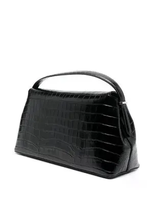 TOTEME T-lock Croco-embossed Top Handle Bag