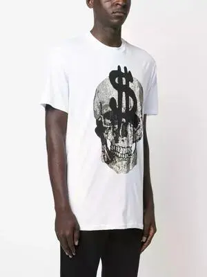 Philipp Plein Skull-print Crew-neck T-shirt - White