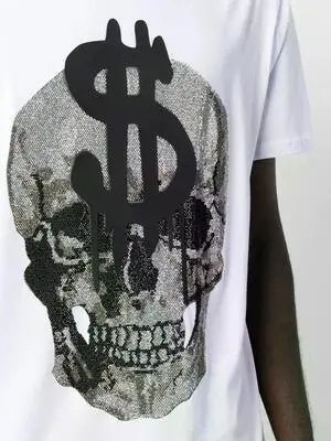 Philipp Plein Skull-print Crew-neck T-shirt - White