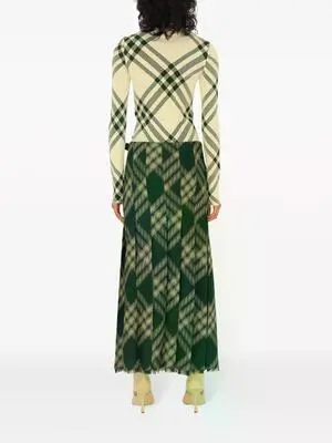 Burberry Check-pattern High-neck Jumper