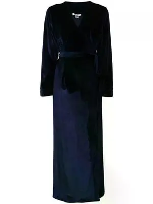 GILDA & PEARL Saratoga Velvet Robe - Blue