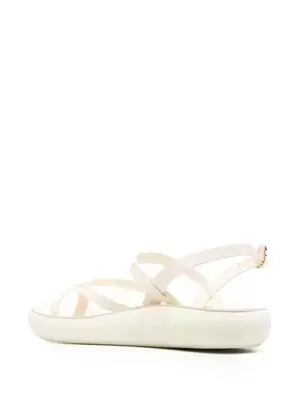 ANCIENT GREEK SANDALS Crossover-strap Leather Sandals - White