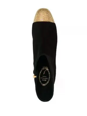 Rene Caovilla 40mm Rhinestone-embellished Suede Boots