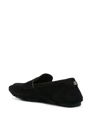Dolce & Gabbana Logo-plaque Suede Loafers