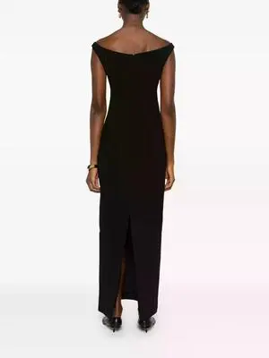 TOTEME Curved Off-shoulder Maxi Dress