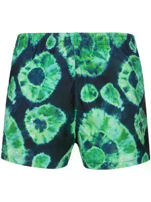TIMO TRUNKS Shibori Pattern Swim Shorts - Blue