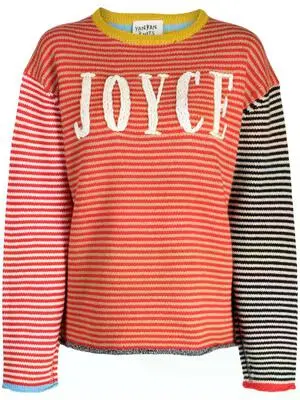 YANYAN Stripe-pattern Drop-shoulder Jumper