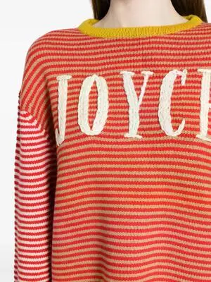 YANYAN Stripe-pattern Drop-shoulder Jumper