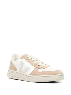 VEJA V-10 Panelled Lace-up Sneakers - Neutrals