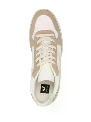 VEJA V-10 Panelled Lace-up Sneakers - Neutrals
