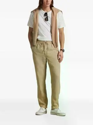 Polo Ralph Lauren Straight-leg Trousers With Drawstring Waist - Neutrals
