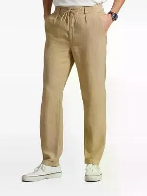 Polo Ralph Lauren Straight-leg Trousers With Drawstring Waist - Neutrals