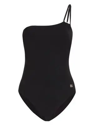 Dolce & Gabbana One-shoulder Swimsuit - Black