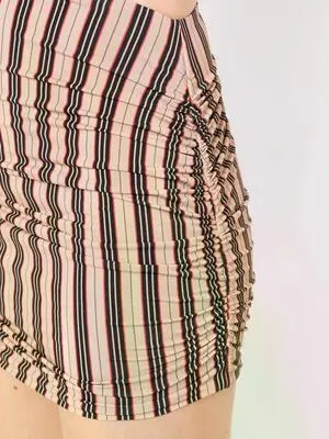AMIR SLAMA Stripe-print Mini Skirt