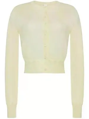 Adam Lippes Fine-knit Cropped Cardigan