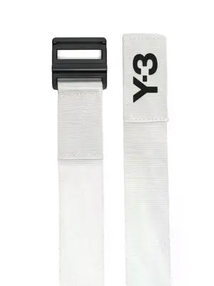 Y3 Logo-print Buckle Belt