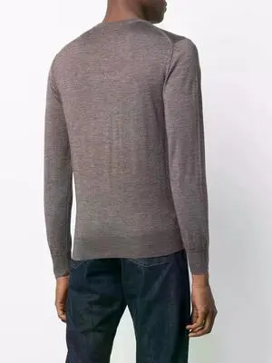 CRUCIANI Crew Neck Knit Jumper - Brown
