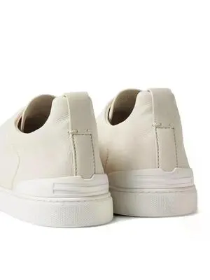 Zegna Triple Stitch Secondskin Sneakers - White
