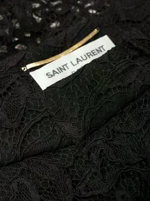 Saint Laurent Straight-leg Floral Lace Trousers