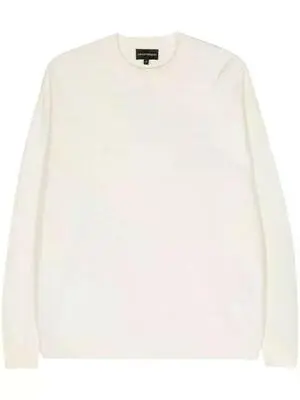 Emporio Armani Logo-jacquard Cotton Jumper