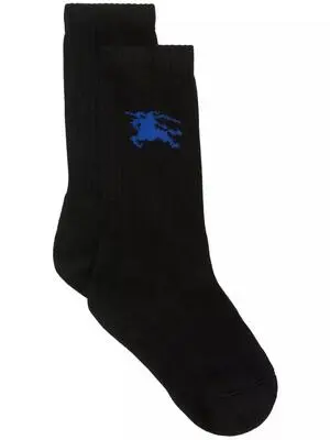 Burberry Equestrian Knight Crew Socks - Black
