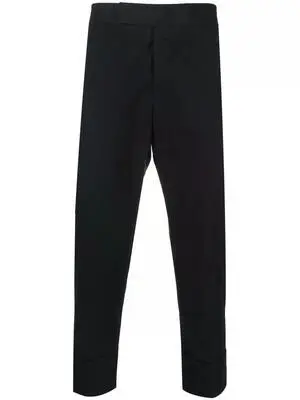 SAPIO Flap-pockets Cotton Cropped Trousers