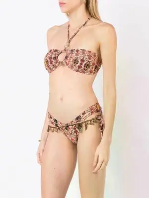 AMIR SLAMA Charm-detail Halterneck Bikini
