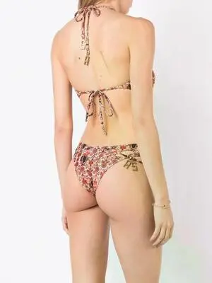 AMIR SLAMA Charm-detail Halterneck Bikini