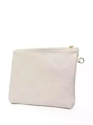 Eleventy Logo-stamp Leather Clutch Bag