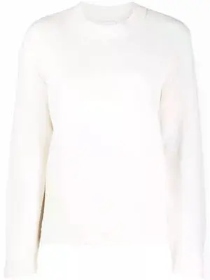 BARRIE Stitch-detail Jumper - White