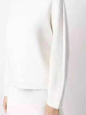 BARRIE Stitch-detail Jumper - White