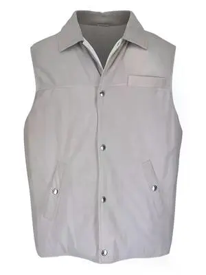 Brunello Cucinelli Suede Down Gilet - Neutrals