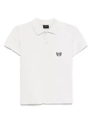 Balenciaga Logo-embroidered Polo Shirt - Grey