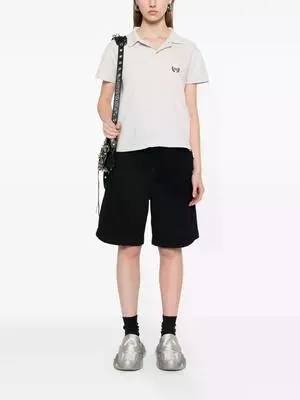 Balenciaga Logo-embroidered Polo Shirt - Grey
