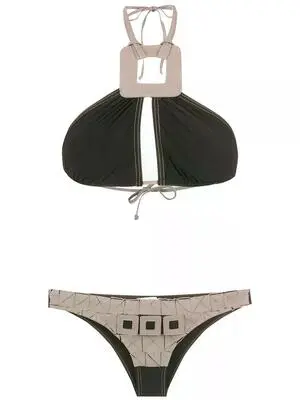 AMIR SLAMA Geometric-embellished Bikini