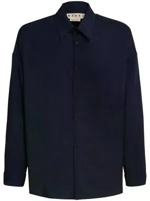 Marni Logo-tag Long-sleeve Shirt