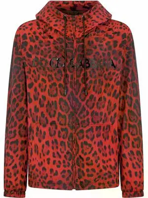 Dolce & Gabbana Leopard-print Hooded Jacket