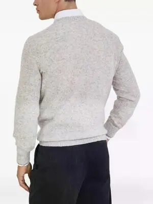 Brunello Cucinelli Mélange-effect Sweater - Grey