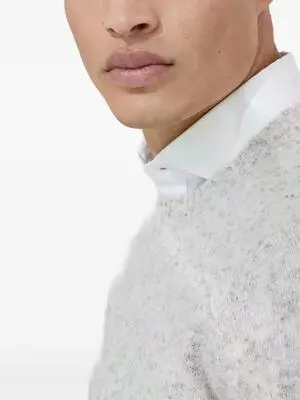 Brunello Cucinelli Mélange-effect Sweater - Grey