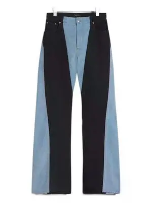 MUGLER Colourblock Straight-leg Jeans