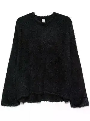 TOTEME Silk Sweater - Black